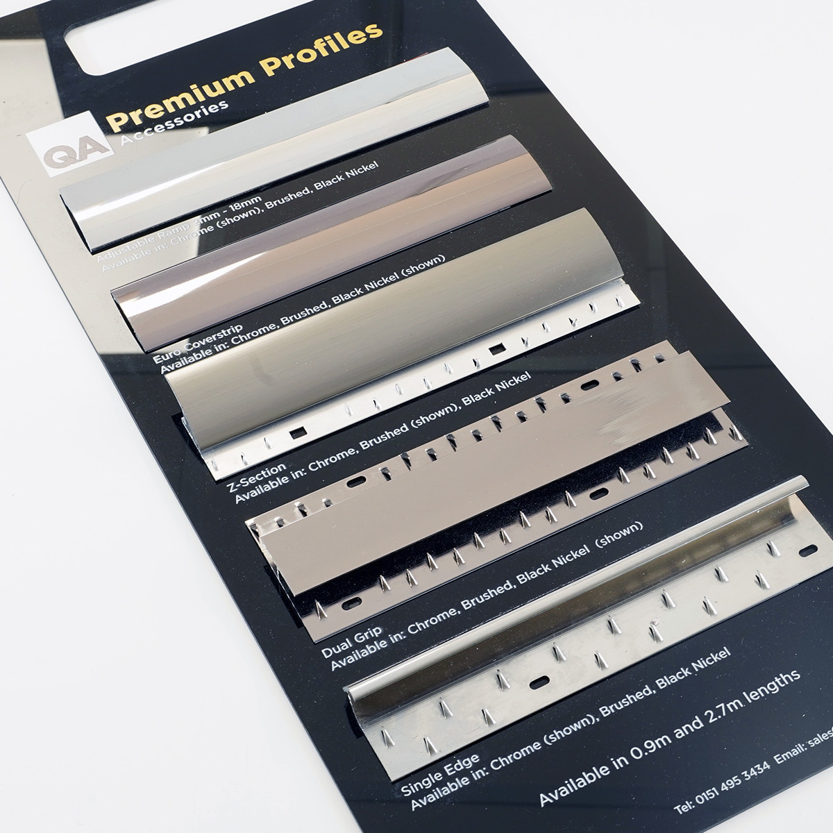 QA Flooring Solutions - Premium Profiles Z-Section 0.9m Chrome (SINGLE ...